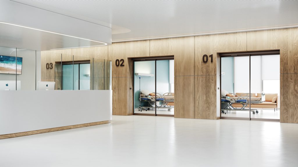 Automatic sliding entrances in healthcare | Doorson